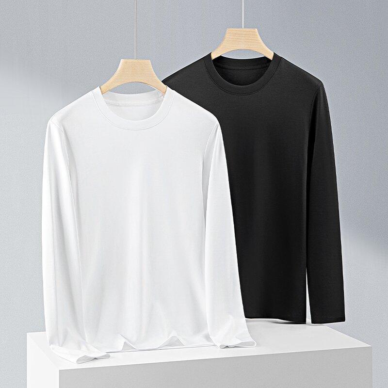・カテゴリ: Tシャツ・スタイル: ビジネス通勤・主な素材: モダール53.9%・柄: 無地・版型: ストレート・首元: クルーネック・袖丈: 長袖・袖タイプ: 標準・厚み: 薄手・詳細: ニット袖・加工: ノンアイロン・カラー展開: 象牙...