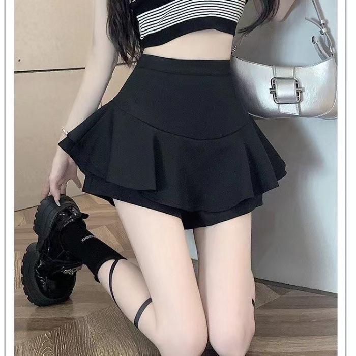 ・スタイル: 小香風・スタイル: 私服名媛・スタイル: 快適レジャー・主な素材: ポリエステル・主な素材: スパンデックス・主な素材含有率: 50%以上70%未満・伸縮性: 中程度・デザイン: フレア・デザイン: スカートパンツ・パンツ丈:...