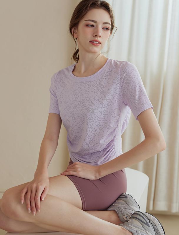 ・カテゴリ: Tシャツ・機能: 速干・対象: 女・柄: 無地・素材: ナイロン88%