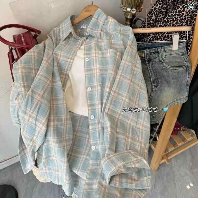 ・主な素材: ポリエステル50-70%、綿30-50%・柄: スプライス、プリント、チェック・スタイル: カジュアル・タイプ: 開襟・袖丈: 長袖・袖型: シャツ袖・ネックライン: ポロカラー・フィット: ルーズフィット・丈: 普通(50-...
