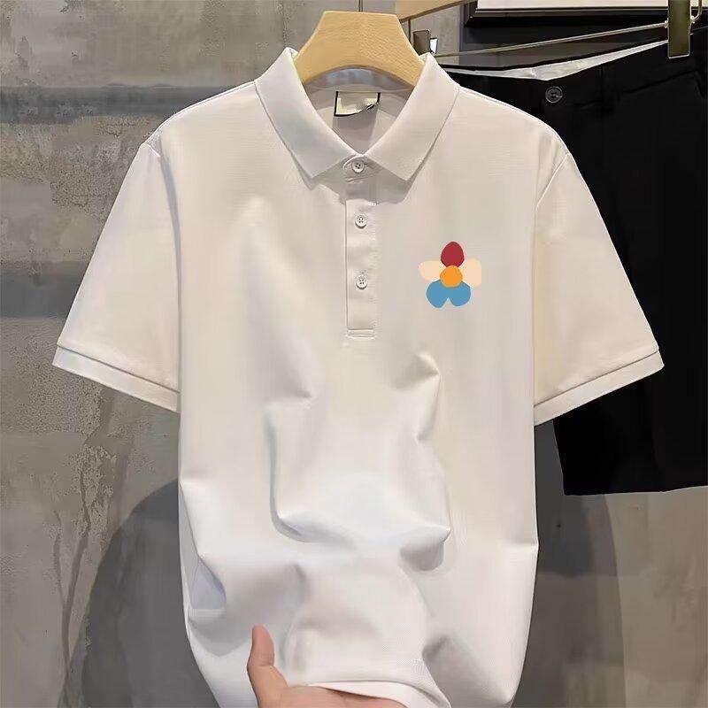 ・カテゴリ: Tシャツ・スタイル: 青春流行・主な素材: 綿90%・柄: 卡通・版型: 修身型・スタイル詳細: 套头・首元: 翻领・袖丈: 短袖・袖型: 常规・厚み: 普通・カラー展開: 白色、黒色・サイズ展開: S、M、L、XL、2XL、...