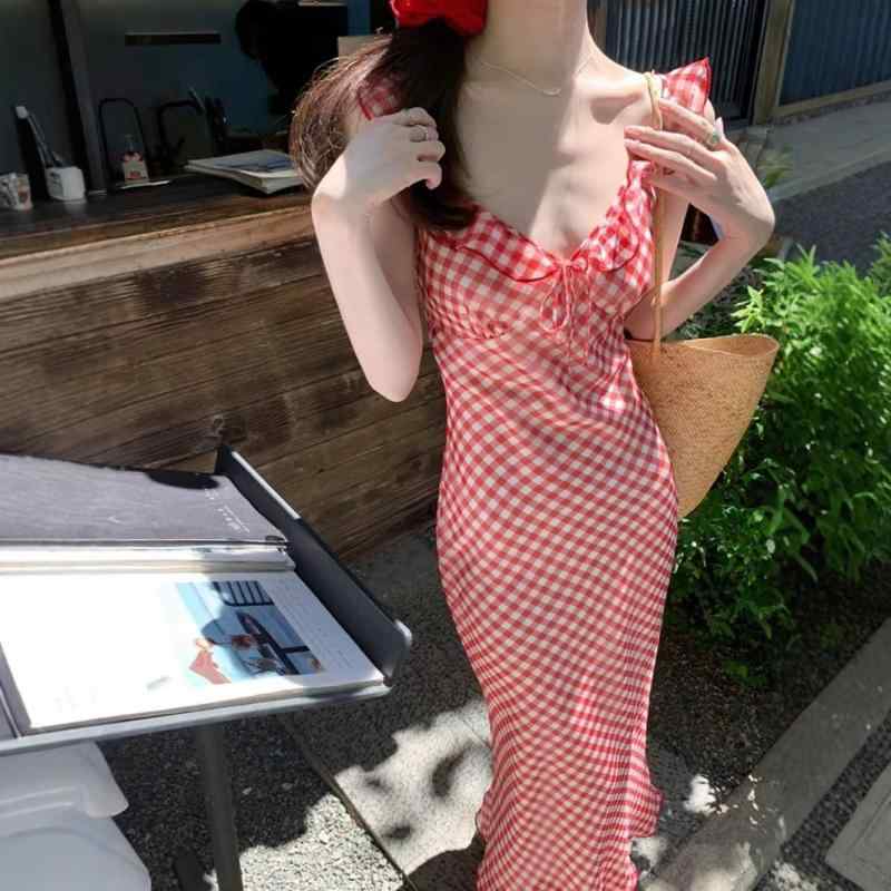 ・カテゴリ: 連衣裙・スタイル: 甜美風・主な素材: 聚酯纖維・柄: その他・デザイン: 撞色・シルエット: A字型・組み合わせ: 単品・丈: ロング丈・スカート型: A字スカート・ネックライン: Vネック・袖丈: ノースリーブ・ウエスト:...