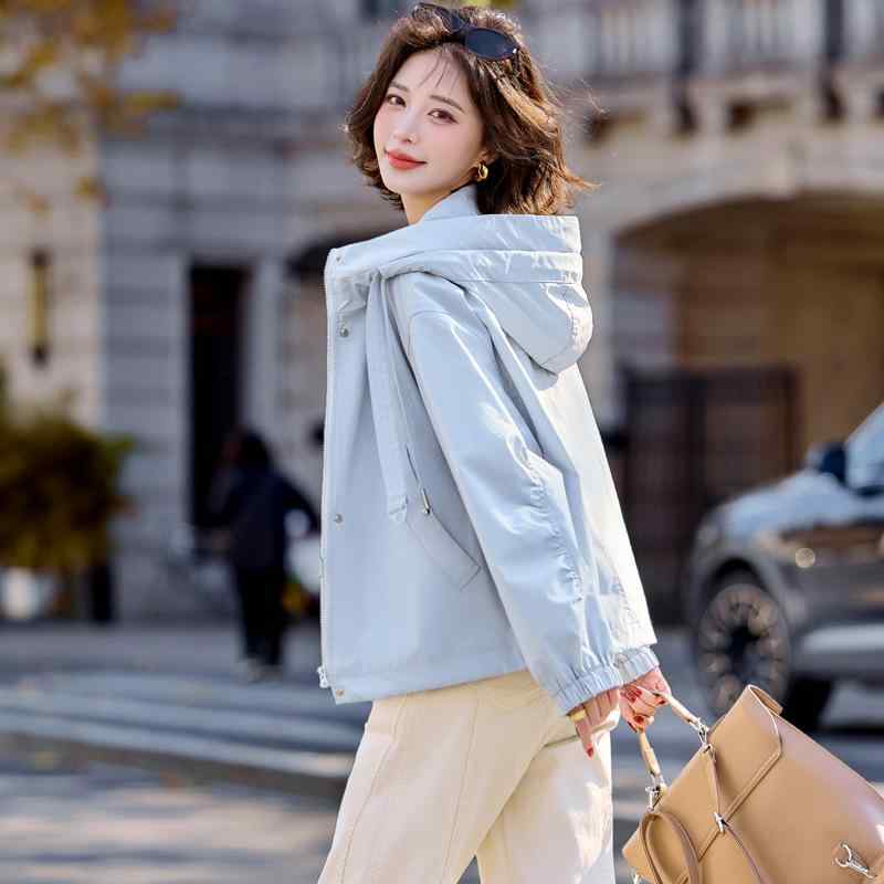 ・カテゴリ: 外套・スタイル: 御姐風・柄: 単色・版型: A字型・厚さ: 中厚・衣丈: 普通(50cm<衣長≤65cm)・袖丈: 長袖・袖型: 蝙蝠袖・カラー展開: 天藍、鮮紫、浅黄・サイズ展開: S,M,L,XL