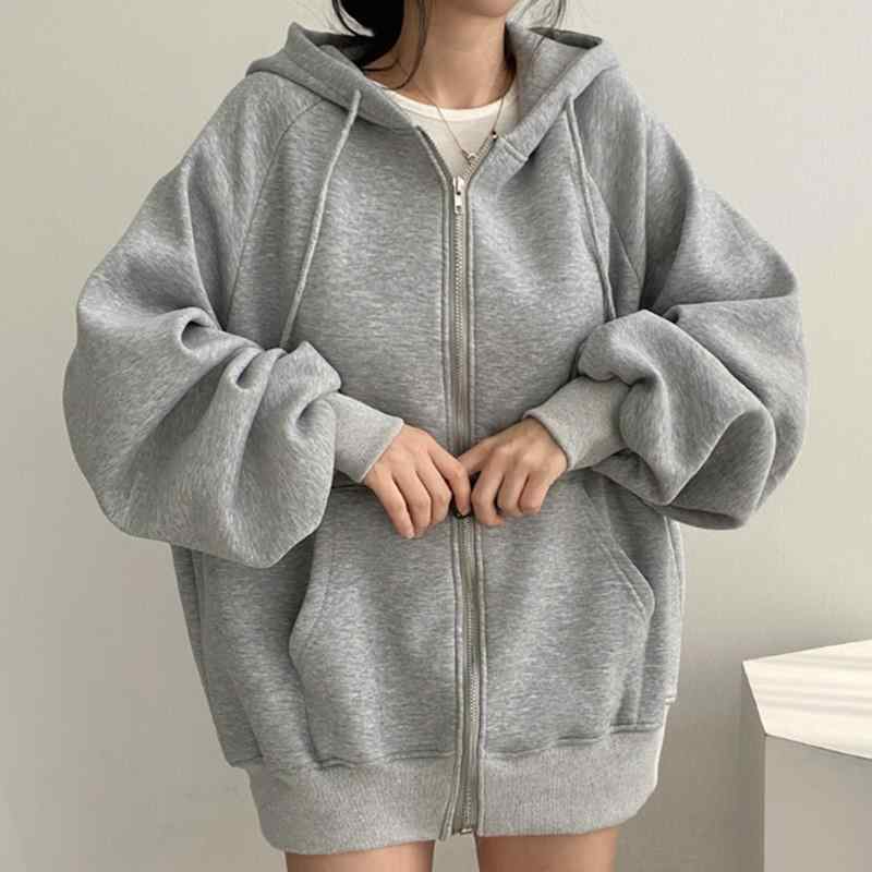 ・主な素材: 綿30%以下・柄: 無地・スタイル: ルーズフィット・商品タイプ: 単品・袖丈: 長袖・袖型: ランプシェイドスリーブ・ネックライン: ポロカラ・流行要素: ジッパー・カラー展開: 杏色、グレー、ブラック・サイズ展開: 均码・...