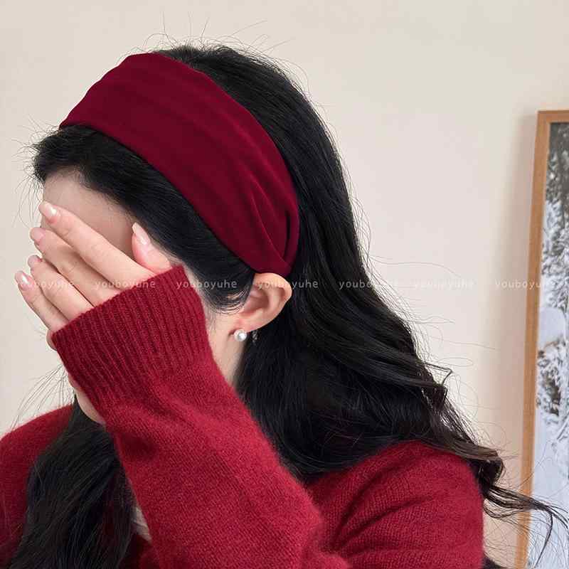 ・種類: 発箍、発帯・スタイル: 子供・カラー展開: 酒红色・流行要素: 蝴蝶结