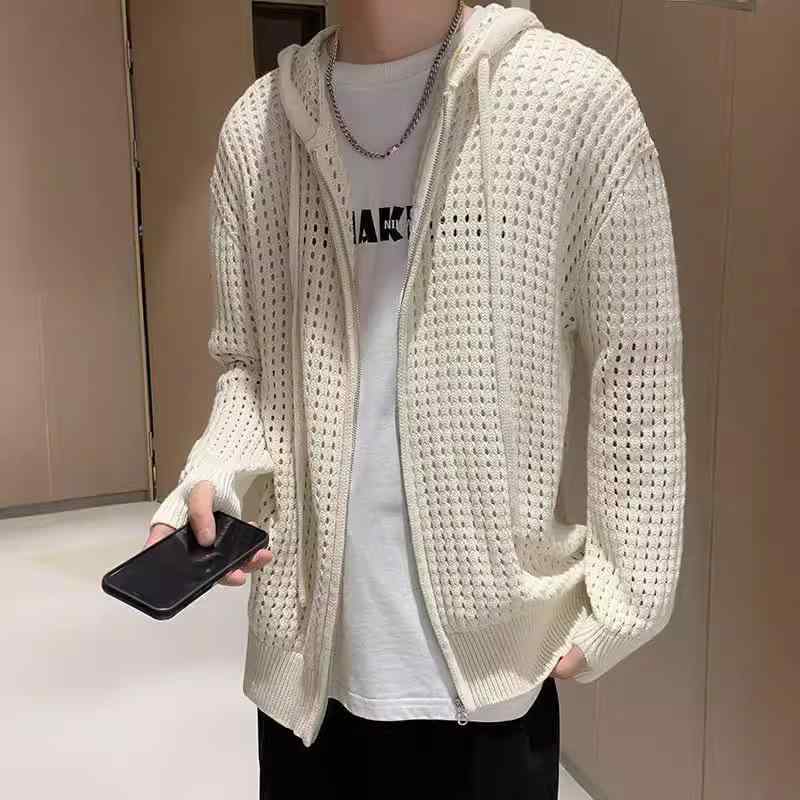 ・スタイル: 休闲・款式: 开衫・版型: 宽松型・领型: 连帽/帽领・袖长: 长袖・厚薄: 普通・款式细节: 纯色・适合人群: 青少年・面料名称: 棉类混纺・主面料成分: 聚酯纤维（涤纶）・适用场景: 日常・颜色: 黒色,杏色・尺码: M,...