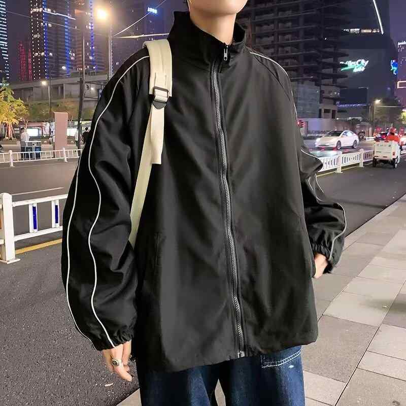 ・カテゴリ: ジャケット・スタイル: 港風・対象年齢: 18-24歳・ネックライン: 立領・フィット: ルーズフィット・厚み: 普通・柄: ストライプ、ソリッド・主な素材: ポリエステル100%・裏地素材: ポリエステル80%・対象シーン:...