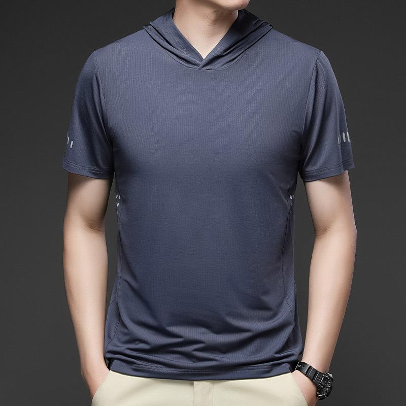 ・カテゴリ: Tシャツ・スタイル: ワイドフィット・主な素材: ポリエステル92%・柄: 無地・袖丈: 短袖・フード: あり・厚み: 薄手・カラー展開: ブラック、ホワイト、ネイビー、グレー、ダークグレー・サイズ展開: M、L、XL、2XL...