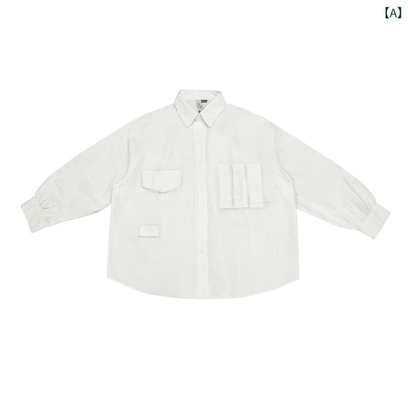 ・カテゴリ: シャツ・スタイル: 日系・主な素材: 綿100%・袖丈: 長袖・柄: 無地・カラー展開: ホワイト・サイズ展開: S、M、L、XL・適合シーン: 日常・適合性別: メンズ・適合年齢: 成人・適合対象: 青少年・厚み: 普通・デ...