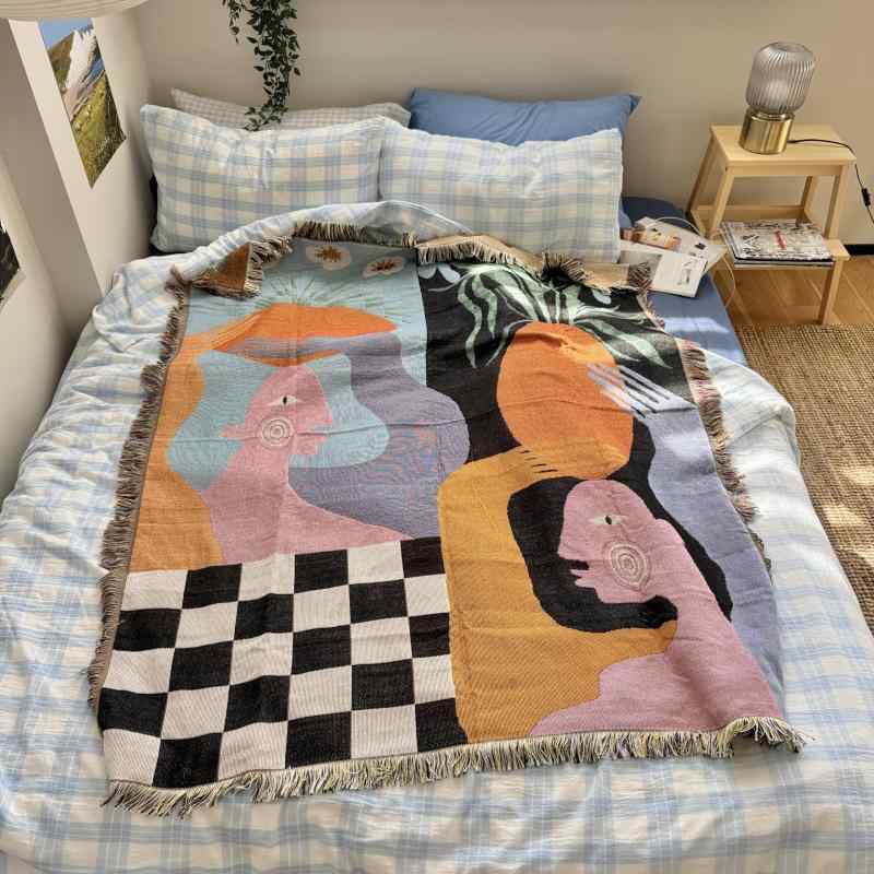 アーティスト・デザイナー,アートワーク， · ラグ&amp;マット，花瓶,ベッドカバー130X160cm…ブランケットでも壁に飾っても どちらでも大丈夫です。テントの中に敷くだけで印象をガラリと変えることができます これからの季節にぴったり...