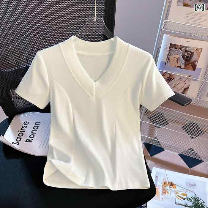 ・カテゴリ: Tシャツ・スタイル: 休闲・主な素材: ポリエステル100%・袖丈: 短袖・袖型: 通常袖・柄: 無地・流行要素: ヴィンテージ加工・ネックライン: Vネック・カラー展開: 白色、黒色、灰色・サイズ展開: S、M、L、XL・衣...
