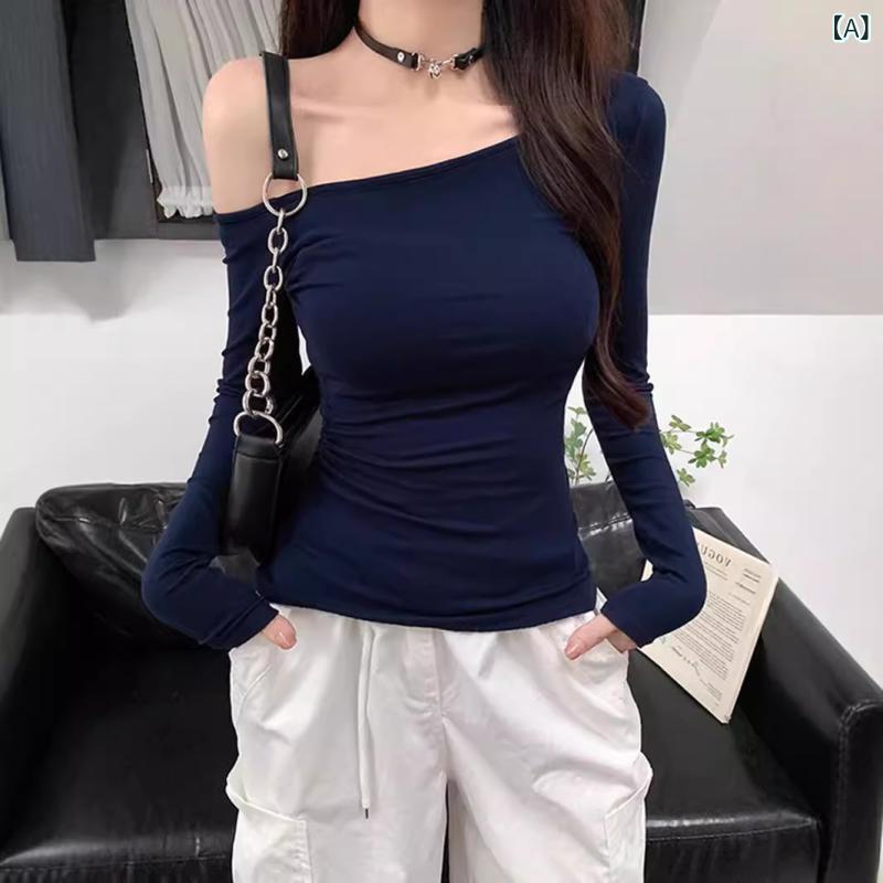 ・カテゴリ: Tシャツ・スタイル: 通勤風・主な素材: ポリエステル90-95%、スパンデックス30%以下・柄: 無地・袖丈: 長袖・ネックライン: 斜め襟・フィット: スリムフィット・丈: 普通丈・カラー展開: ネイビー、グレー、ブラック...