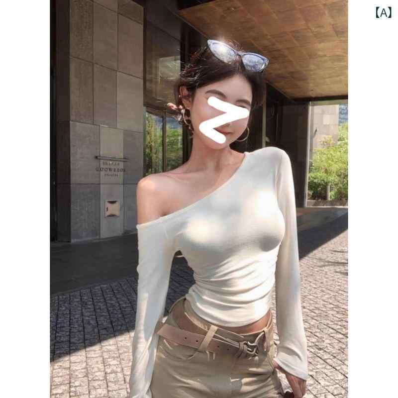 ・カテゴリ: Tシャツ・スタイル: 私服・柄: 無地・袖丈: 長袖・袖型: 標準・装飾: ステッチ・フィット: スリム・丈: 短丈・ネックライン: 斜め襟・カラー展開: ホワイト、カーキ、ブラック・サイズ展開: S,M,L,XL