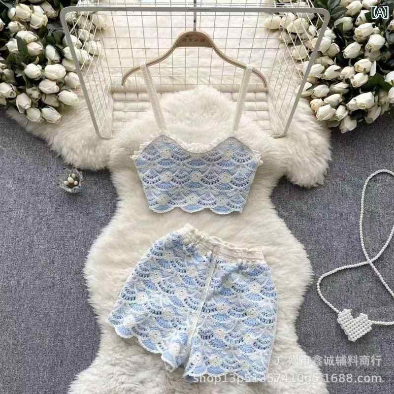 ・柄: 花朵・パンツ丈: 三分丈・流行要素: 撞色・加工: 刺繍・主な素材: 綿・主素材成分: 綿95%以上・カラー展開: ブルー、グリーン、ブラウン、ベージュ、ブラック、ライトブルー、レッド、ピンク、パープル、ダークグリーン、グレー、白、...