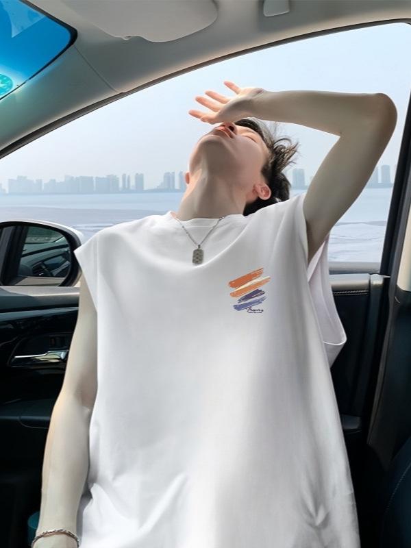 ・カテゴリ: Tシャツ・ベスト・スタイル: カジュアル・版型: ルーズフィット・主な素材: 綿96%以下・素材: 純綿・着用シーン: 日常・クラフト: ノーアイロン処理・デザイン詳細: 装飾ステッチ・裾のデザイン: ストレートヘム・カラー展...