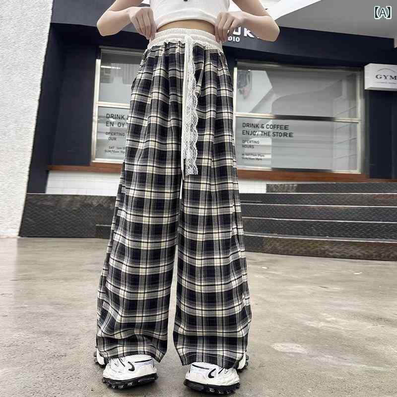 ロングパンツ キッズ 女の子 おしゃれ 接触冷感 チェック柄 ワイドパンツ ストレートパンツ ズボン 柔らかい ゆったり カジュアル 通学 普段着 オールシーズン・スタイル: 韓国風・素材名: ポリエステル・安全規格: B類・パンツ丈: ロ...