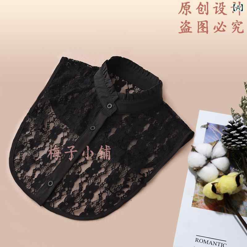 ・カテゴリ: 付け襟・対象年齢: 子供・カラー展開: ブラック（レース）立襟、ホワイト（レース）立襟、ピンク（尖り襟）シフォン、ピンク（立襟）シフォン、ブラック尖り襟（パールボタン）、ブラック丸襟（パールボタン）、ホワイト尖り襟（パールボタ...