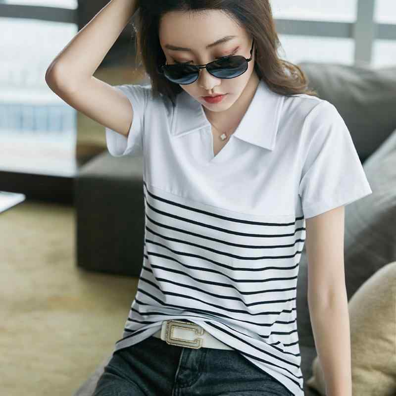 ・カテゴリ: Tシャツ・スタイル: スイート、フレッシュ・主な素材: 綿 91%-99%、スパンデックス 10%以下・柄: ボーダー・着用方式: プルオーバー・袖丈: 半袖・袖型: レギュラースリーブ・加工: 切り替え・シルエット: ルーズ...