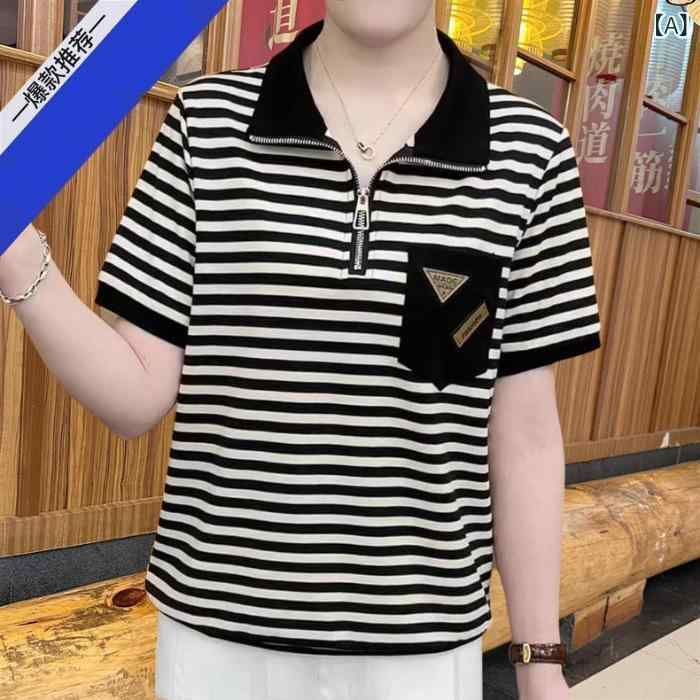 ・カテゴリ: Tシャツ・スタイル: カジュアル、お姉様風・主な素材: スパンデックス30%以下、その他・ネックライン: スタンドカラー・袖丈: 半袖・袖型: レギュラー・デザイン: ポケット、ファスナー・シルエット: ルーズフィット・柄: ...