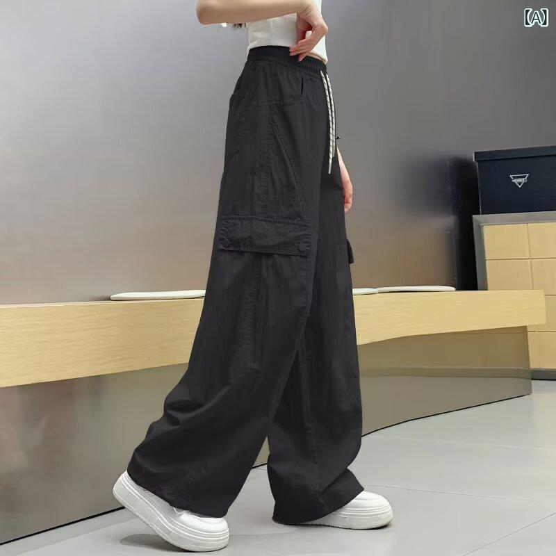 ・スタイル: 韓国風・カテゴリ: キッズパンツ・安全基準: B類・パンツ丈: 長ズボン・主な素材: ナイロン・対象性別: 女の子・対象年齢: 中大童（8歳以上、身長140cm以上）・スタイル詳細: カーゴパンツ・生地加工: 柔軟処理・柄: ...