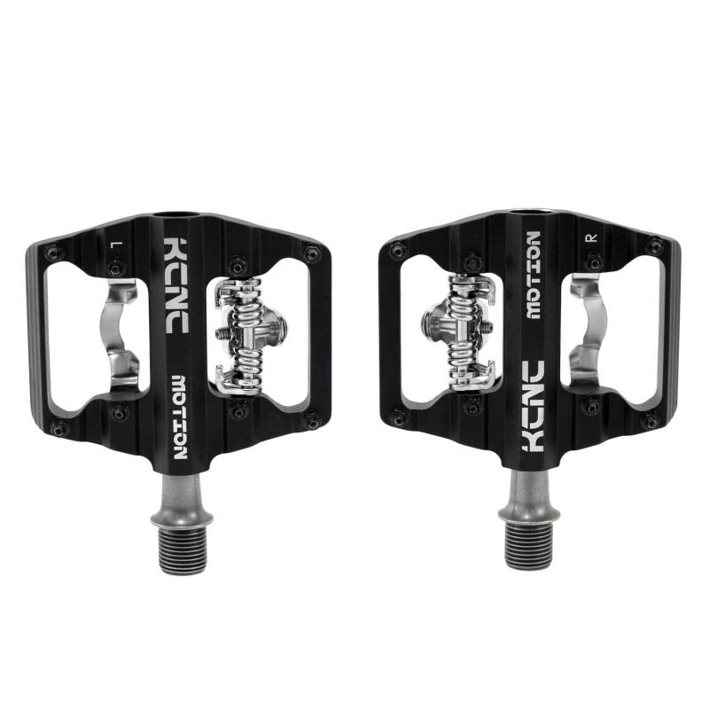 KCNC KPED13 Lightweight MTB Clipless Platform Pedals, Black, SK2551, KPED13-001-BK- Material: AL6061-T6 platform, SUS420...
