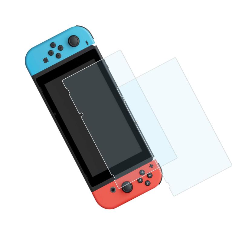 HKKAIS ブルーライトカット 目の疲れ軽減 93% Switch 用 ガラスフィルム 日本製硝子採用 強化 ガラス 液晶画面 保護フィルム【2枚セット】【対応機種-2枚入り】 Switch 用 。【ブルーライトカット機能 】スマホの長時...