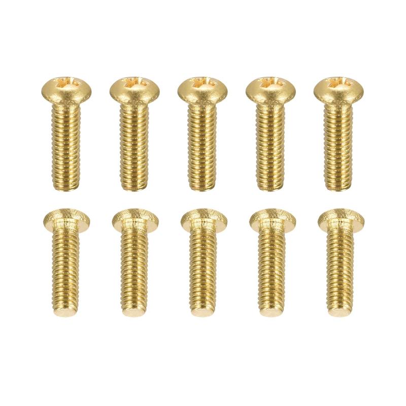 DTGN M3x10mm(DxL) 真鍮プラス小ねじ 36本 機械産業に最適 なべ頭固定ねじ 真鍮色[プラス小ネジ]: パッケージには、M3ネジロッド直径、ロッド長さ10mm、ヘッド直径5mm、ヘッド厚さ1.8mmのクロス真鍮小ネジが36本...