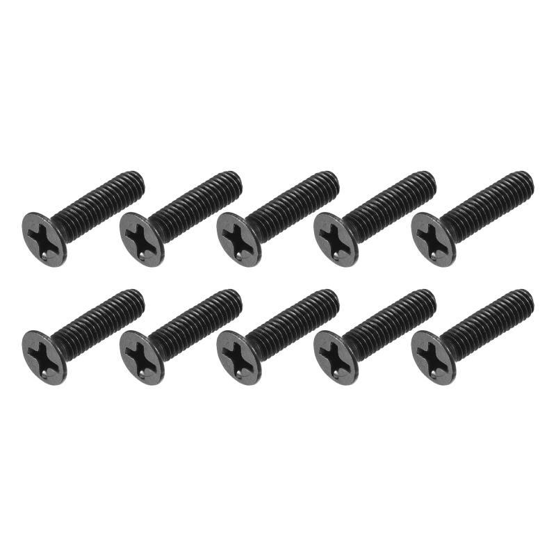 METALLIXITY フラットヘッドねじ M3.5 x 16mm 50個入り 炭素鋼製マシンねじ 眼鏡 時計 小型電子機器用 黒[1]: 適用範囲 - 当社のクロスカウンターシンクヘッドねじは、主に金属、プラスチック、またはシート製品に使...