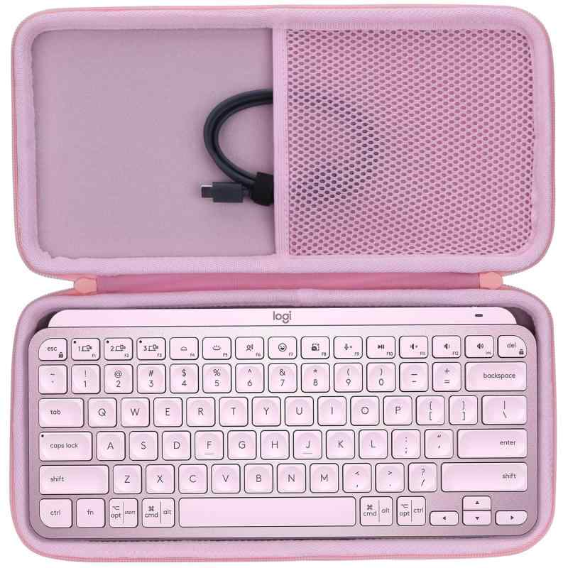 Lebakort収納ケースと互換性のあるLogicool(ロジクール) MX keys miniキーボード KX700 ワイヤレス キーボード (ピンク ケース)【高品質素材】このと互換性のあるLogicool(ロジクール) MX keys...