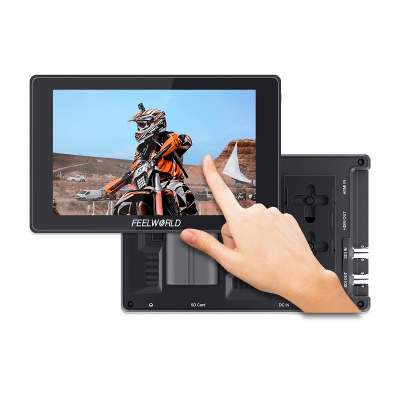 FEELWORLD SH7 7インチ超高輝度2200nitタッチ撮影3D LUTカメラモニター1920x1200ipsフルhdパネルSDI/HDMI相互転送対応F970外付け給電キット7インチ高輝度液晶スクリーン：SH7は、16.7M（8b...