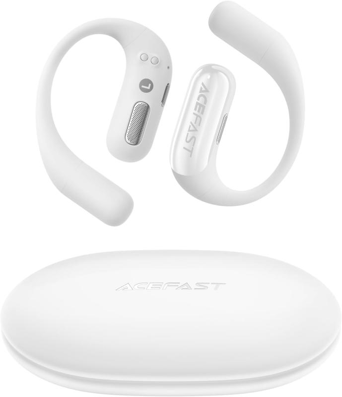 【存在を無しに挑戦】ACEFAST オープンイヤー イヤホン ワイヤレス Bluetooth 5.4 耳を塞がない 軽量 ランニング・スポーツ 急速充電 マイク付き 耳掛け 左右分離型 完全ワイヤレスイヤホン タ【驚くほど軽く、心耳が喜ぶ心...