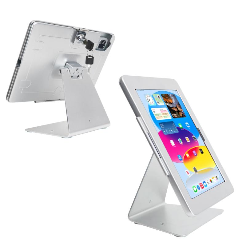 DDSHOW デスクトップ盗難防止セキュリティキオスクスタンドホルダー 2025年 iPad 11インチ (A16) 第11世代 / 2022 iPad 10.9インチ 第10世代用 ロック&amp;キー付き フリップ&amp;360°回転...