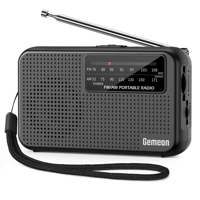 Gemean S-799 カードサイズ AM FM ワイドFM対応携帯ラジオ 電池式 小型 コンパクト 災害用 緊急用 小さい 高感度受信 簡単操作 ポケット 単3電池対応防災radio トランジスター、 同調ダイヤル式 高【高感度ラジオ受...