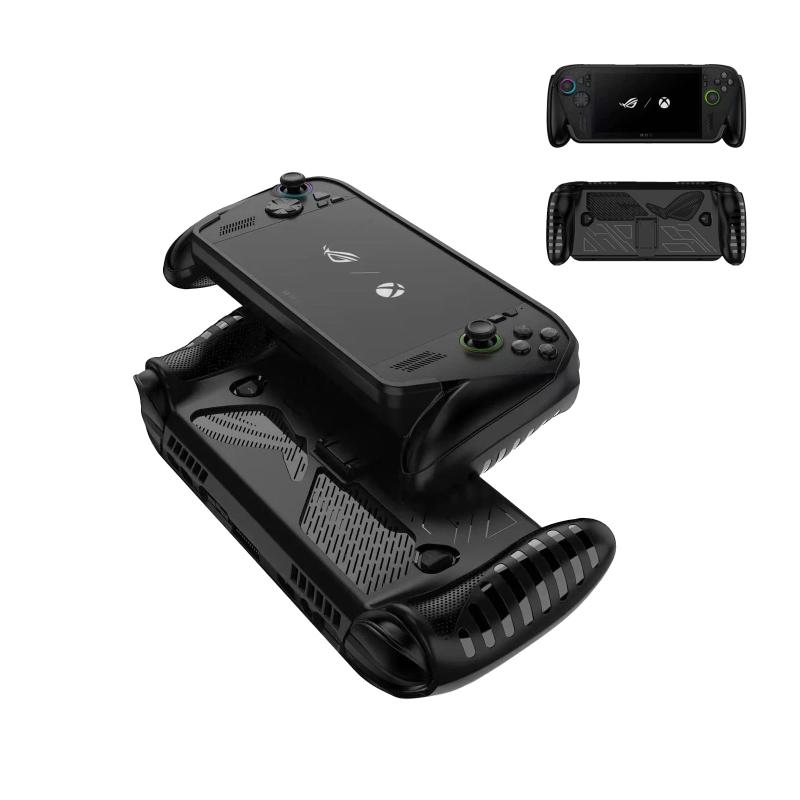 【SHANCHI】For ROG Xbox Ally/ROG Xbox Ally X 保護ケース、TPUブラケット ゲーミング ハンドヘルド保護ケース、耐衝撃性、耐圧性、湾曲したデザイン、モニュメントコーティングの職人技、デバイス【対応機種...