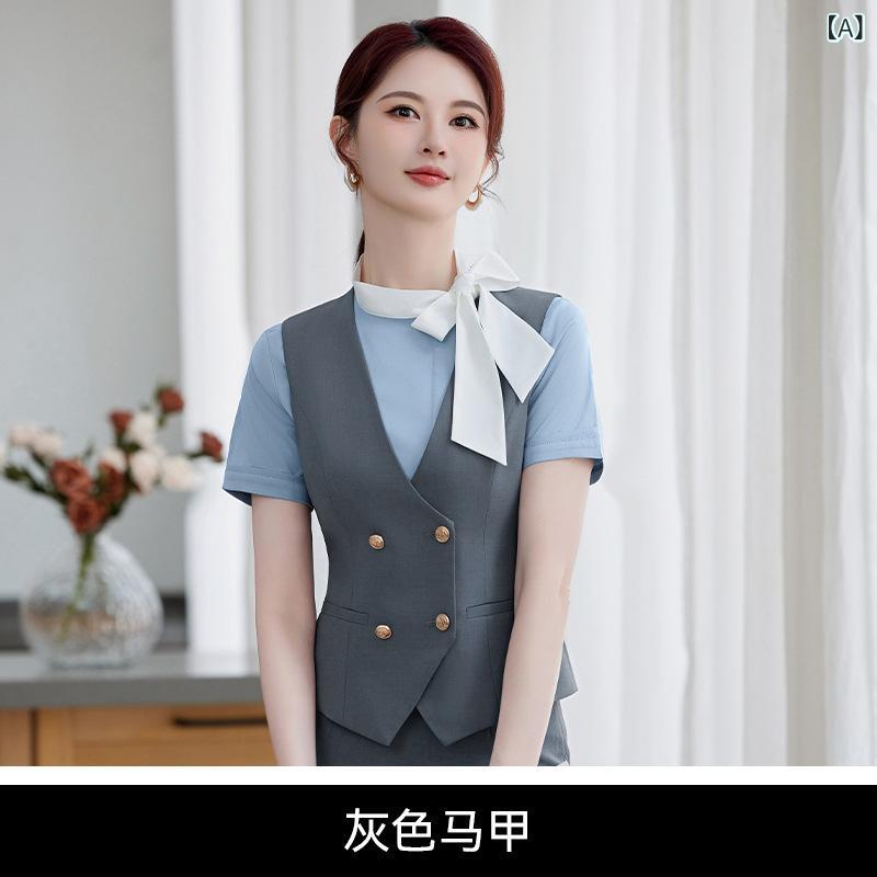 ・カテゴリ: ベスト、シャツ、パンツ、スカート（4点セット可）・主な素材: ポリエステル・素材割合: 30%以上50%未満・カラー展開: 灰色ベスト、青色ベスト、灰色ベスト＋灰色スカート、青色ベスト＋青色スカート、灰色ベスト＋灰色パンツ、青...