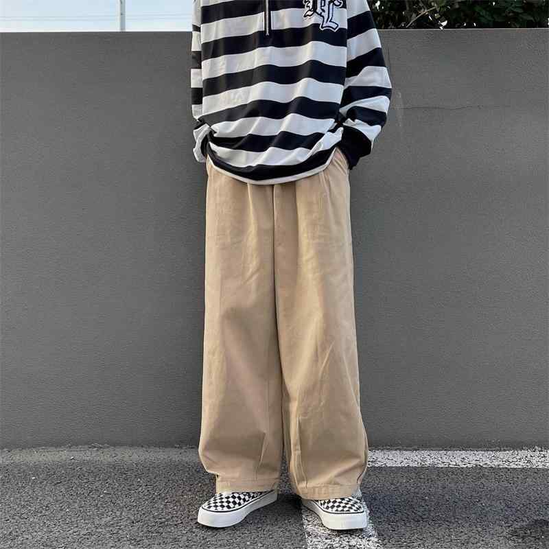 カーゴパンツ メンズ 韓国風 日本風 ゆったり ストレート カジュアル ワークパンツ ワイドパンツ ヴィンテージ風 ロング丈 春秋 オールシーズン・カテゴリ: 運動カジュアルパンツ・スタイル: 港風・款式: 基本款・パンツタイプ: 緩め・パ...