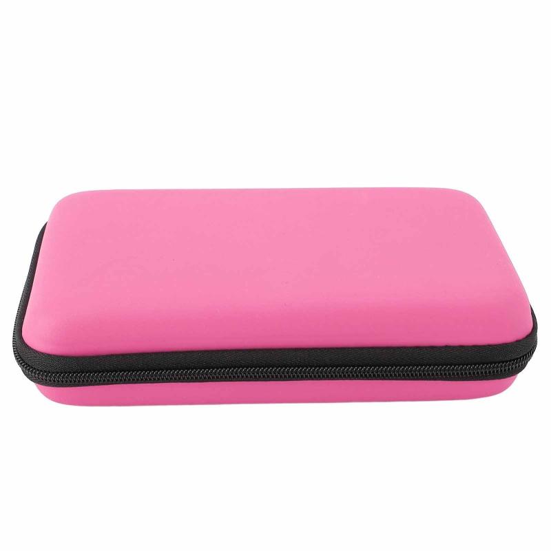 ゲームコンソールキャリングケース、ポータブルハードシェルトラベル保護ケース New 3DS XL、NEW 2DS XL、NEW 3DS XL、3DS XL、3DS LL 用 8 ゲームスロットインナーポケット付き便利なリストストラップ：キャ...