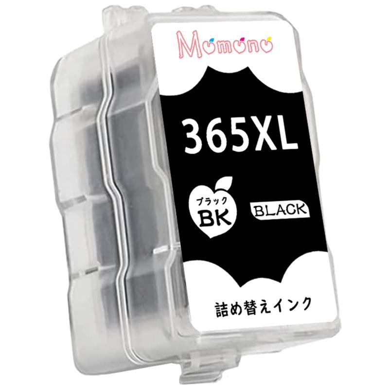 【Momono】BC-365XL BC-366XL 詰め替え 補充インク BK 互換インク 顔料 ブラック 黒 PGBK 365 366 BC-365 BC-366 互換 インクカートリッジ 大容量 個別包装 増量 説明書付き PIXUS ...