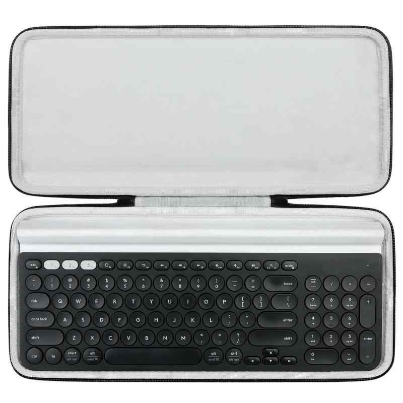 Logitech Khanka 収納ケース 互換品 Logicool ロジクール ワイヤレスキーボード K780（ケースのみ） ブラック洗練されたデザイン、logitech k780マルチデバイスワイヤレスキーボード用に設計されたケースは、...