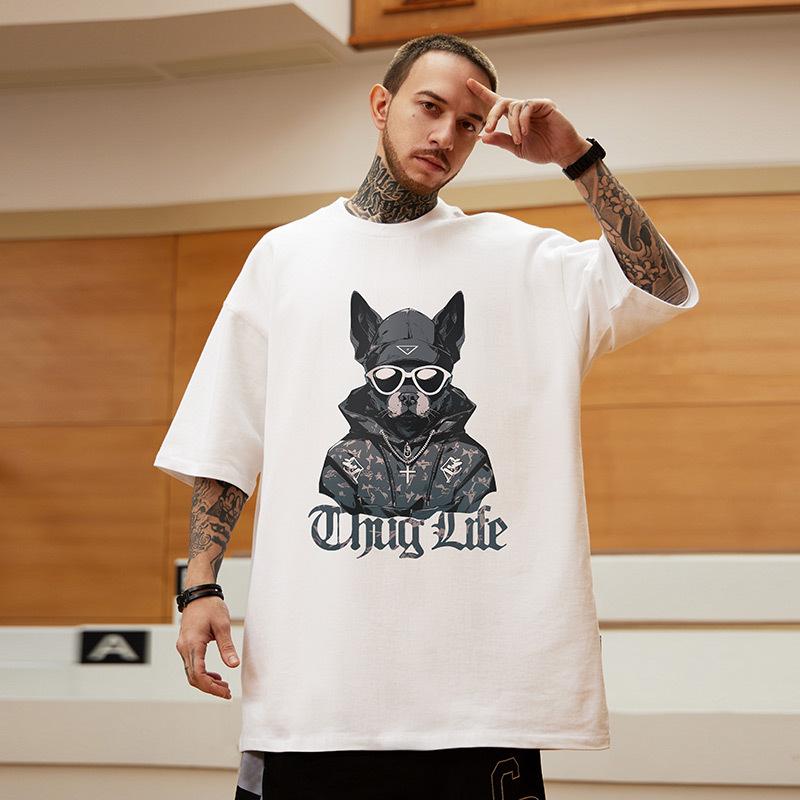 Tシャツ メンズ 半袖 カットソー 日本風 プリント 五分袖 オーバーサイズ カジュアル トップス・スタイル: 港風・主な素材: ポリエステル100%・柄: カトゥーン・フィット感: ルーズフィット・対象: ティーンエイジャー・スタイル: ...