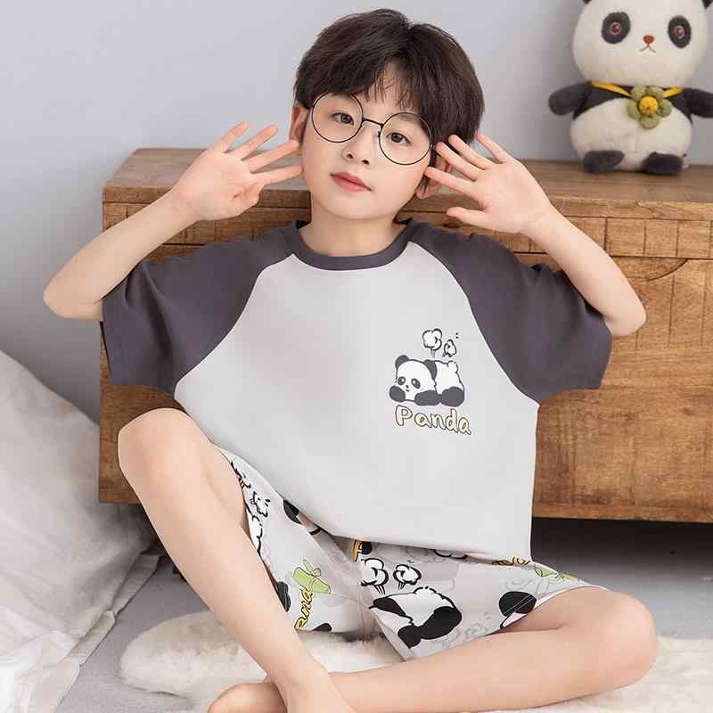 ・カテゴリ: 子供用ルームウェア・主な素材: 綿100%・性別: メンズ・スタイル: シンプル・柄: 動物、ストライプ、格子、キャラクター、似顔絵・袖丈: 半袖・機能: 帯電防止、吸湿速乾・加工: プリント・ディテール: スポーツ、セットア...
