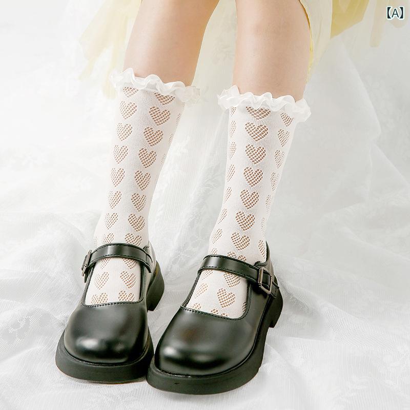 ・カテゴリ: 子ども用靴下・素材: ナイロン92%、ポリウレタン8%・対象性別: 男女兼用・仕様: 模造ハンドミシン、メッシュ・機能: 通気性、吸汗・レッグ丈: クルー丈（中筒）・厚さ: 薄手・柄: ボーダー、無地、キャラクター、幾何学、花...