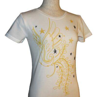 商　品：P0834 カラー：WHITE(RN＃121998) 素　材：綿100% MADE IN CHINA サイズ：M-size 肩　幅：34.5cm 身　幅：38.0cm 袖　丈：14.5cm 着　丈：62.0cm ※上記内容は、あくま...