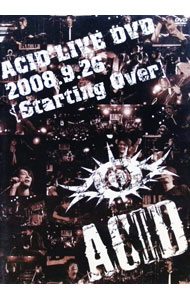 &nbsp;&nbsp;&nbsp; ACID　LIVE　DVD　2008．9．26　「Starting　Over」 の詳細 発売元: AKATHUKI　label カナ: アシッドライブディーブイディー2008926スターティングオーバー...