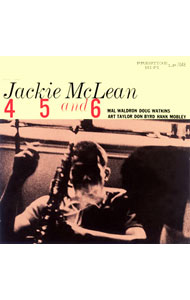 &nbsp;&nbsp;&nbsp; 4，5＆6 の詳細 発売元: ユニバーサルミュージック アーティスト名: ジャッキー・マクリーン カナ: 45アンド6 / ジャッキーマクリーン ディスク枚数: 1枚 品番: UCCO5038 発売日:...