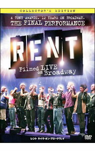 &nbsp;&nbsp;&nbsp; RENT　レント　ライヴ・オン・ブロードウェイ　コレクターズ・エディション の詳細 発売元: ソニー・ピクチャーズエンタテインメント カナ: レントライヴオンブロードウェイコレクターズエディション RE...
