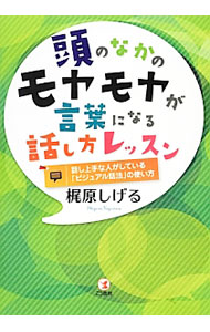 &nbsp;&nbsp;&nbsp; 頭のなかのモヤモヤが言葉になる話し方レッスン 単行本 の詳細 話がうまい人とは、自分の脳内ビジュアルを相手に伝えられる人のこと。営業、報告、スピーチなど多様な場面を想定しながら、脳内ビジュアルを相手に伝...