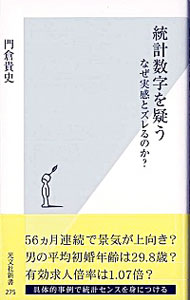 &nbsp;&nbsp;&nbsp; "統計数字を疑う−なぜ実感とズレるのか？− " の詳細 出版社: 光文社 レーベル: 光文社新書 作者: 門倉貴史 カナ: トウケイスイジヲウタガウナゼジッカントズレルノカ / カドクラタカシ サイズ:...