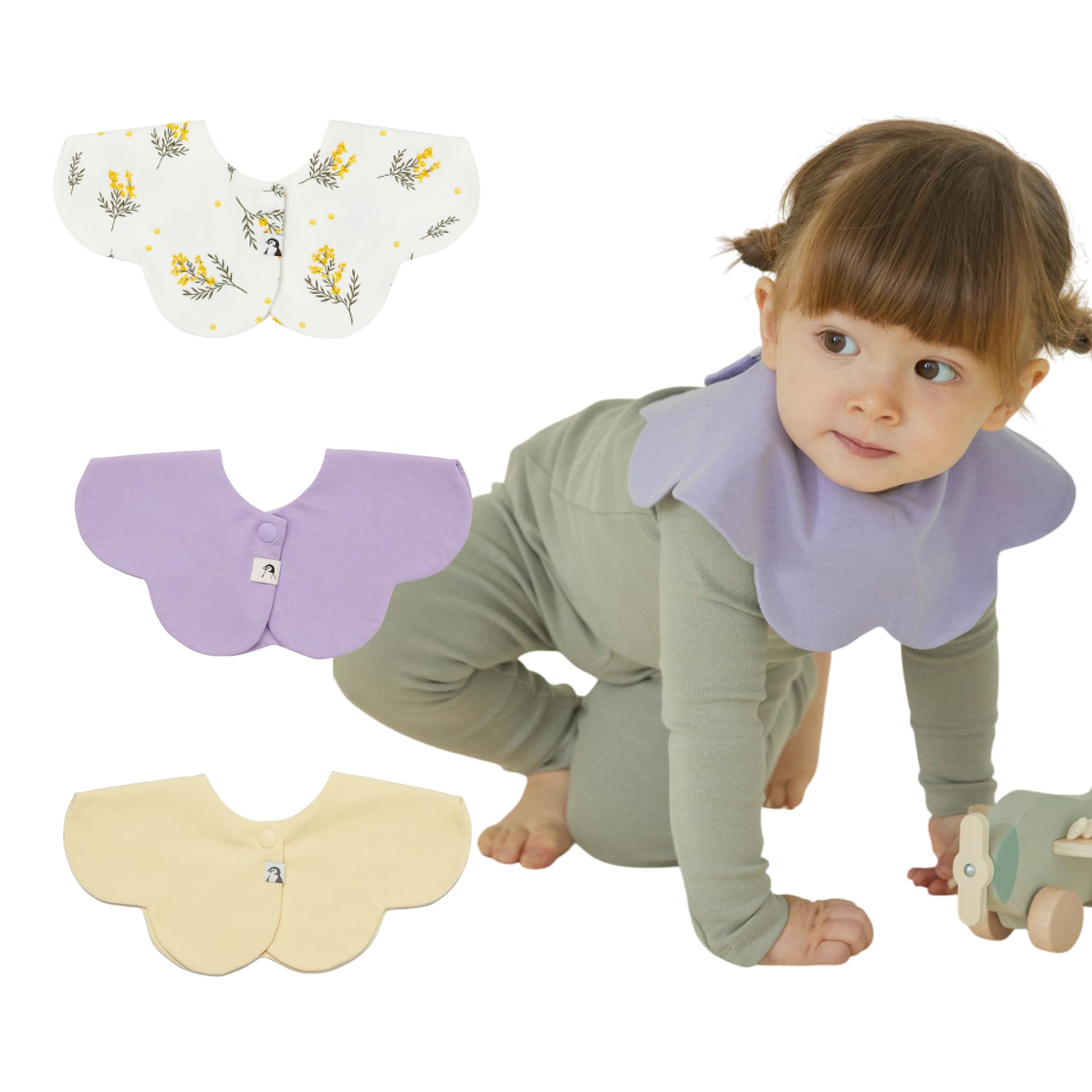 ・優れた吸収性と速乾性はもちろん、360°くるくる回して使えるローリングスタイです。豊富なカラーとパターンで、毎日のコーディネートが楽しくなります。99.9%抗菌なので、赤ちゃんが舐めても安心。・サラサラの秘密は360˚ ローリングデザイン...