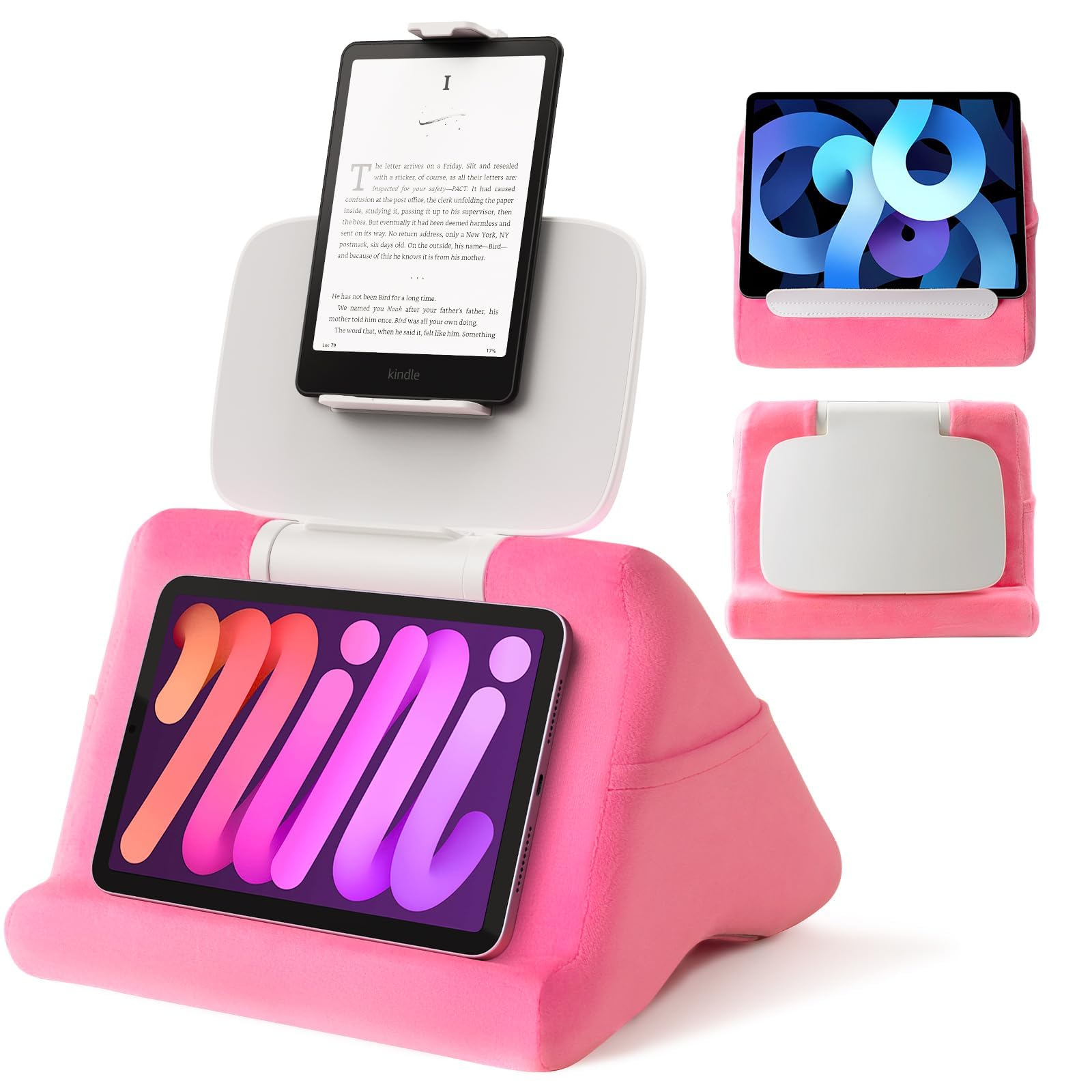 ・【ベッド用Kindleホルダー&ベッド用iPadホルダー】ハンズフリーで読書や視聴に最適なベッドサイドのお供。 調節可能なクランプで、Kindle/iPad/タブレットを最適な視野角にしっかりと固定します。・【200°調整機能付きKind...